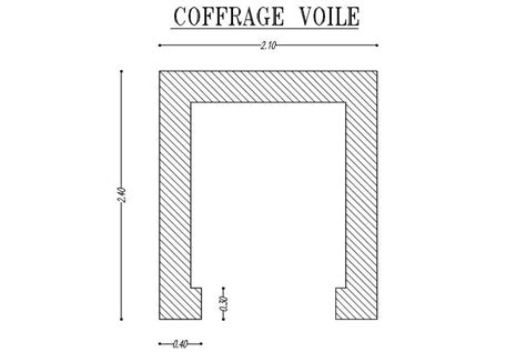 2d Design Of Wall Formwork Details In Autocad Drawing Cad File Dwg File
