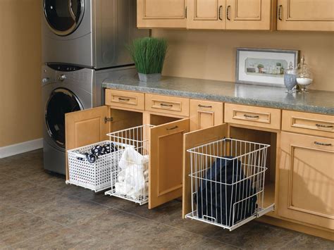 Rev A Shelf HRV S Value Line Steel Wire Pull Out Hamper Contemporary Hampers By