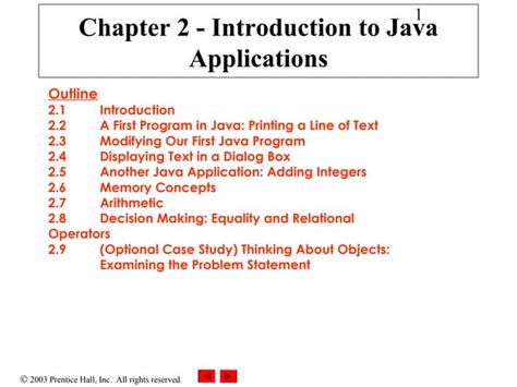 Introduction To Java Applications Ppt