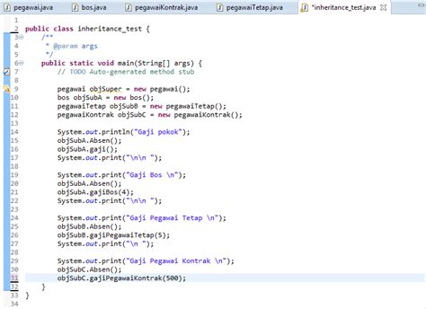 Fitur Inheritance Pada OOP Java