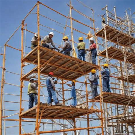 Training Workers On Safe Scaffold Assembly And Dismantling Slough