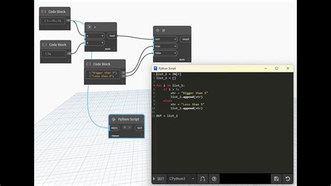 How To Use Keyword If In Python Node Of Dynamo Youtube