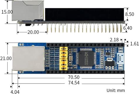 Buy Ethernet To Uart Converter For Raspberry Pi Pico Series2 Ch Uart10100m Ethernet Bi