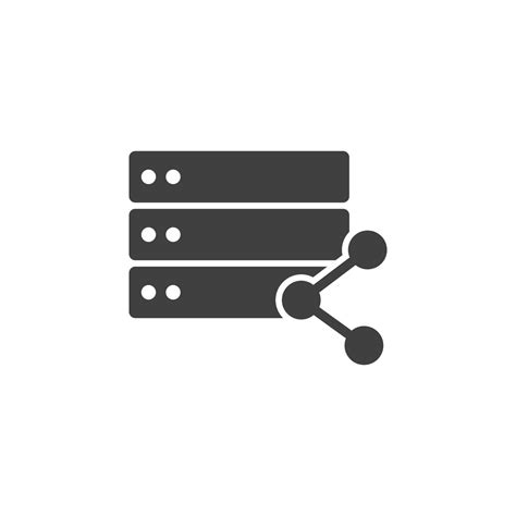 Database Server Share Vector Icon Element Of Data For Mobile Concept And Web Apps