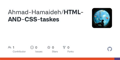 Github Ahmad Hamaidehhtml And Css Taskes