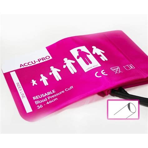 Accu Pro Nibp Cuff Reusable Single Tube No Connector Large Adult
