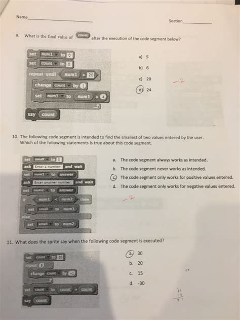 Solved What Is The Final Value Of After The Execution Of