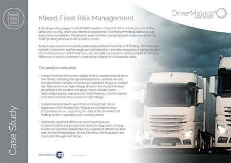 Mixed Fleet Risk Management Drivermetrics