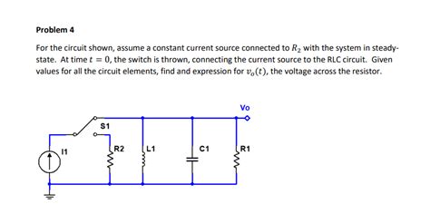 Solved For The Circuit Shown Assume A Constant Current Chegg