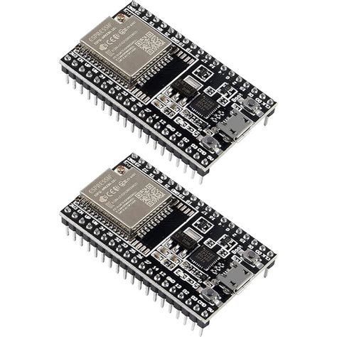 Dubeuyew 2 Pack Esp32 Devkitc Core Board Für Esp32 Entwicklungsboard Esp32 Wroom 32u Für Arduino