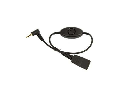 Jabra Quick Disconnect Qd To Mm Jack Cord With Push To Talk Ebay