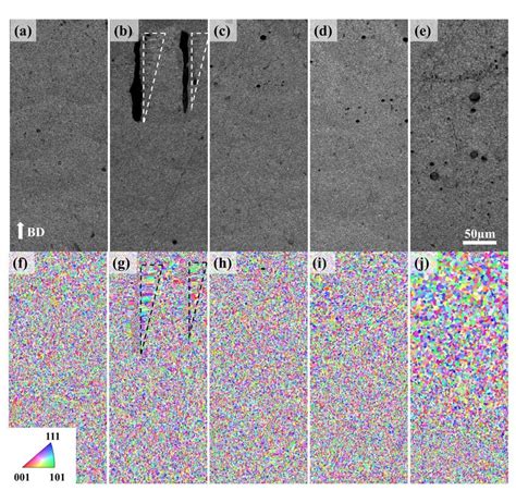 EBSD Results Displaying The Image Quality IQ Maps On The Top And The Download Scientific
