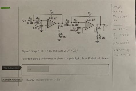 Solved Figure 1 Stage 1 Df 1 85 And Stage 2 Df 0 77 Refer