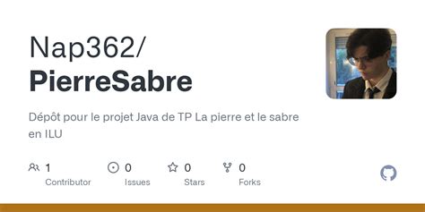 Github Nap362 Pierresabre Dépôt Pour Le Projet Java De Tp La Pierre Et Le Sabre En Ilu