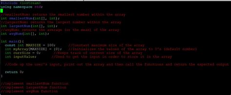 Solved I Have An Assignment In C About Arrays The First