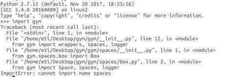 Cannot Import Name Spaces Issue 838 Openai Gym GitHub