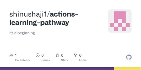 Github Shinushaji Actions Learning Pathway Its A Beginning