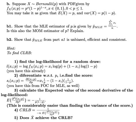 Solved Problem 3 Maximum Likelihood Estimator Mle And