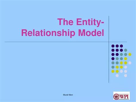 PPT The Entity Relationship Model PowerPoint Presentation Free Download ID