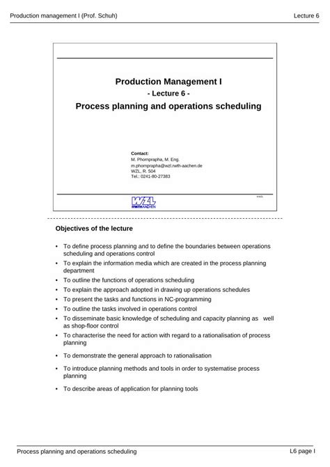 Pdf Process Planning And Operations Scheduling · Pdf Fileprocess