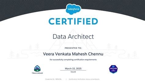 Salesforce Dataarchitect Certification Salesforcecertified Datamanagement Cloudcomputing