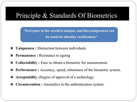 Bio Metrics Authentication Technique Ppt