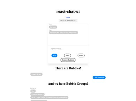 React Chat Ui By Brandonmowat A React Template Built At Lightspeed
