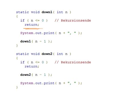 Was Bedeutet Return Bei Dieser Methode Programmieren Java