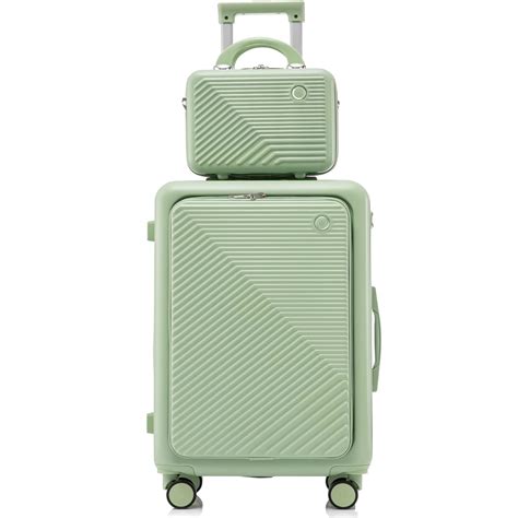 Комплект куфар с козметична чанта Quasar And Co Tsa шифър 4 колела 360 градуса телескопична