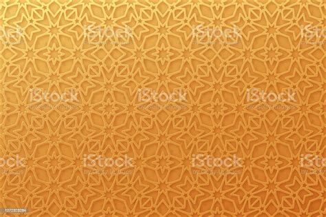 아랍어 패턴 배경 이슬람 금 장식 벡터 기하학적 3d 형상 텍스처 아라비아 전통 모티프 0명에 대한 스톡 벡터 아트 및 기타 이미지 Istock
