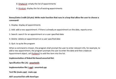 Problem 2 60 Pts Write A Class Named Appointment
