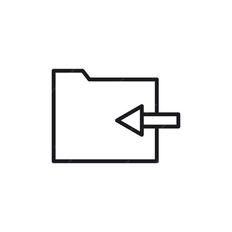 Premium Vector Move To Folder Icon Isolated On White Background