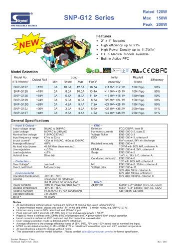 Snp G12 Series Skynet Electronic Pdf Catalogs Technical