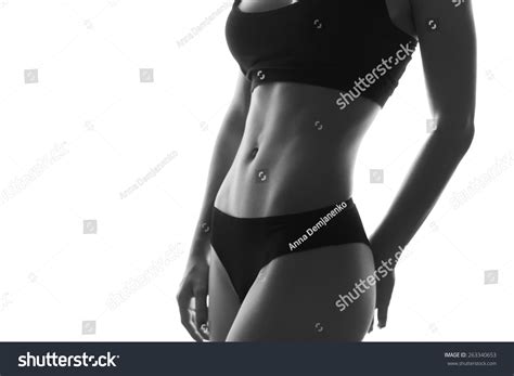 Sexy Slim Fit Woman Body Abs Stock Photo Shutterstock