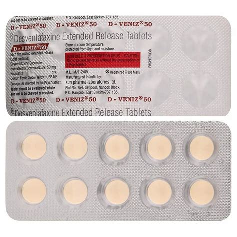 Desvenlafaxine Extended Release Tablet At Rs 110stripe Desrina 100