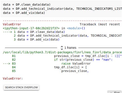 Data Cleaning Error · Issue 331 · Ai4finance Foundationfinrl · Github
