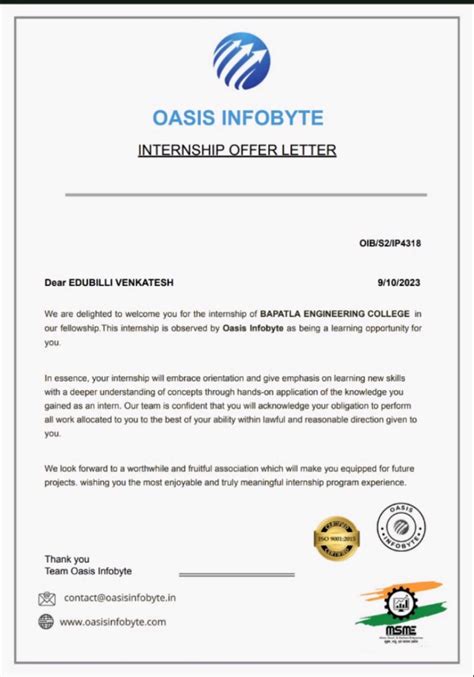 Venkatesh Edubilli On Linkedin Oasisinfobyte Webdevelopment Internship Html Css Js