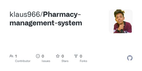 GitHub Klaus966 Pharmacy Management System