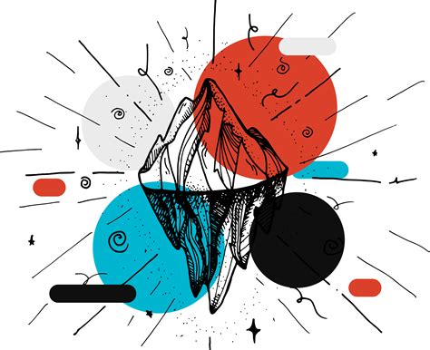 Pico Do Iceberg Da Montanha 4912780 Vetor No Vecteezy