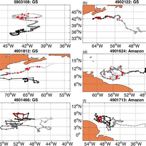 The Trajectories Of The Argo Floats In Figure 4 The Platform Number Download Scientific