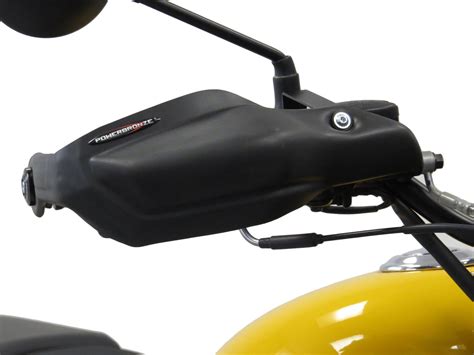 Royal Enfield Meteor 350 2021 2025 Matt Black Handguards By Powerbronz Stp Racing Products