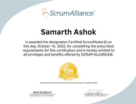 Samarth Ashok Mba Csm® On Linkedin Scrummaster Scrum Projectmanagement Agile