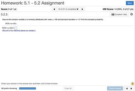 Solved Homework 5 1 5 2 Assignment Save Score 0 Of 1 Pt