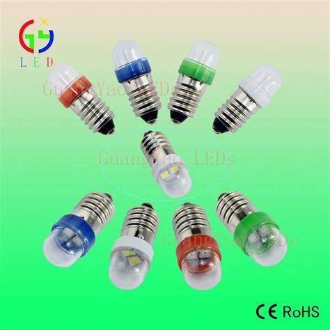 Miniature E10 Screw Base Led Dome Pinball Bulbs Led T10 E10 Base Sign Indicator Lamps Led T3 1