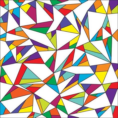 Colorful Triangular Tiling Pattern