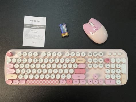 Mofii Geezer Zero Cute Compact Wireless Keyboard And Mouse Combo Plug And Play For Pc Laptop