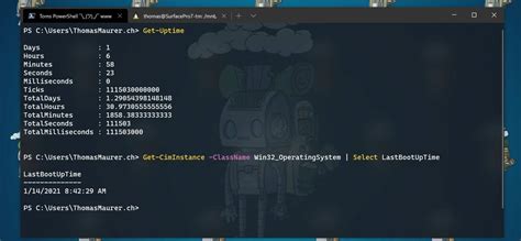 Get System Uptime With Powershell Thomas Maurer