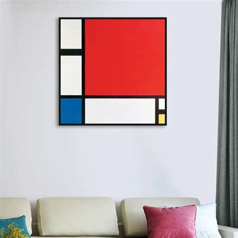The Bella 몬드리안 빨강 파랑 노랑의 구성 Composition With Red Blue And Yellow Yes24