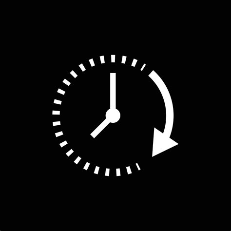 Eps10 White Vector Passage Of Time Abstract Icon Or Logo Isolated On