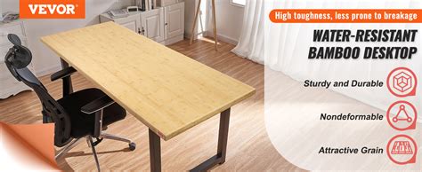 Vevorbambo O Table Top 180 X 737 X 38 Cm 150 Kg Load Capacity